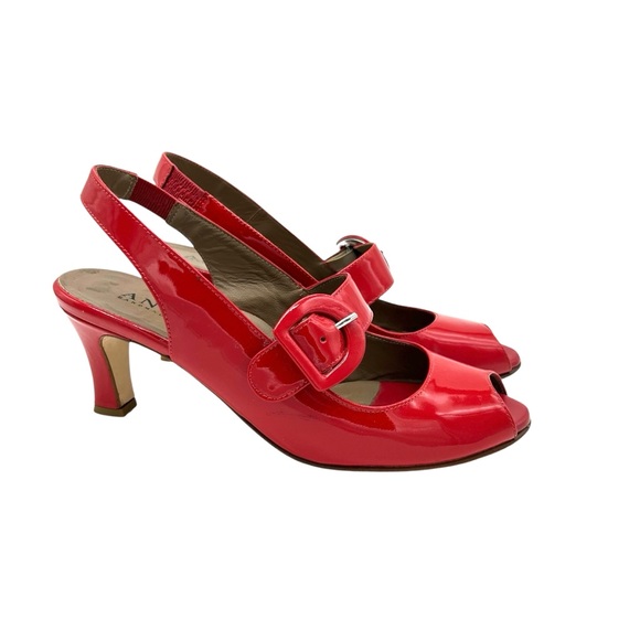 Anyi Lu | Shoes | Anyi Lu The Tulip Red Patent Leather Mary Janes Made ...